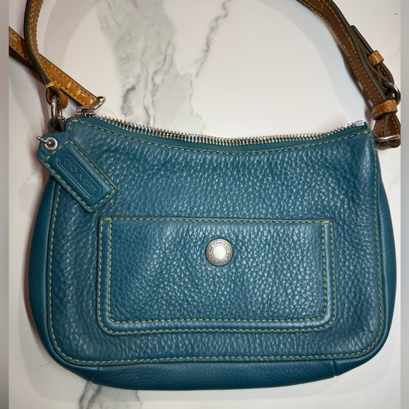 Coach | Bags | Vintage Coach Chelsea Hobo Bag In Teal Leather | Poshmark